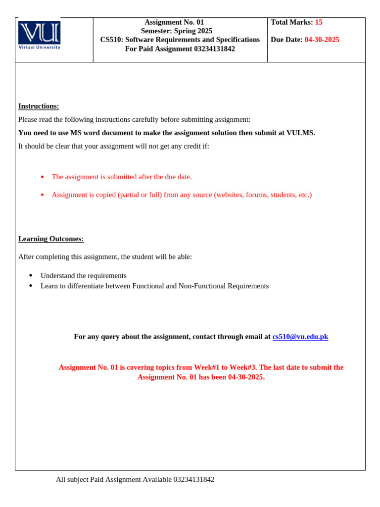 Cs510 Assignment 1 2025 correct solution | PDF | Books | Libraries