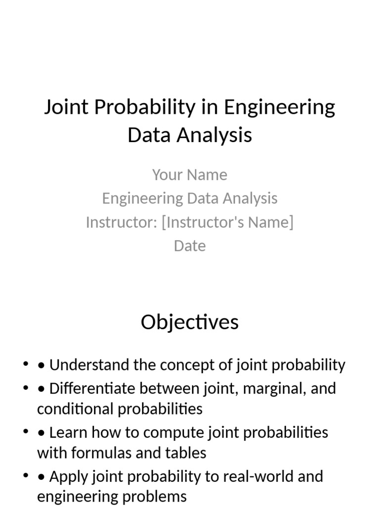 Joint Probability Presentation | PDF