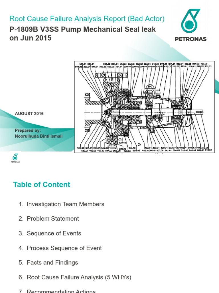 Mechanical Seal Failure Analysis Report | PDF | Pump | Mechanical ...