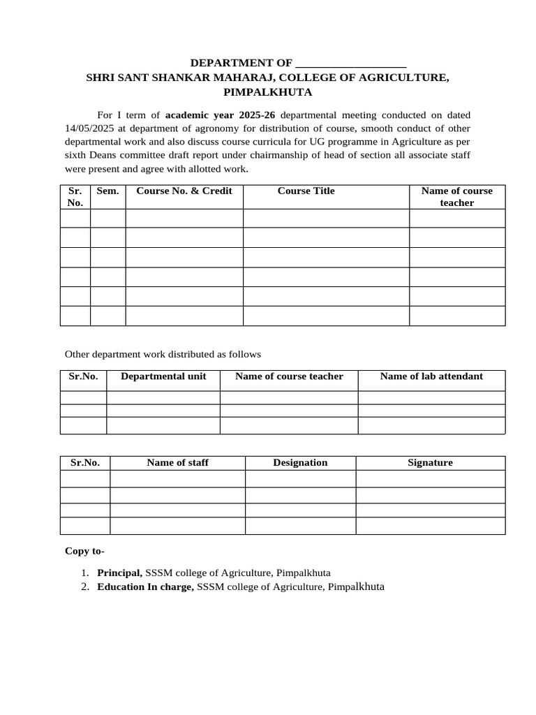 Course Distribution | PDF