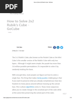 Rubik'S Cube Solution: Printable Cheat Sheet: Step 1: Cross Step 2 ...