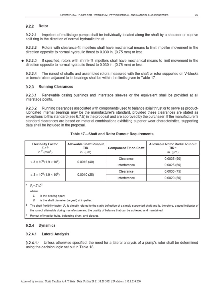 Shaft & Rotor Runout Requirements | PDF | Pump | Bearing (Mechanical)