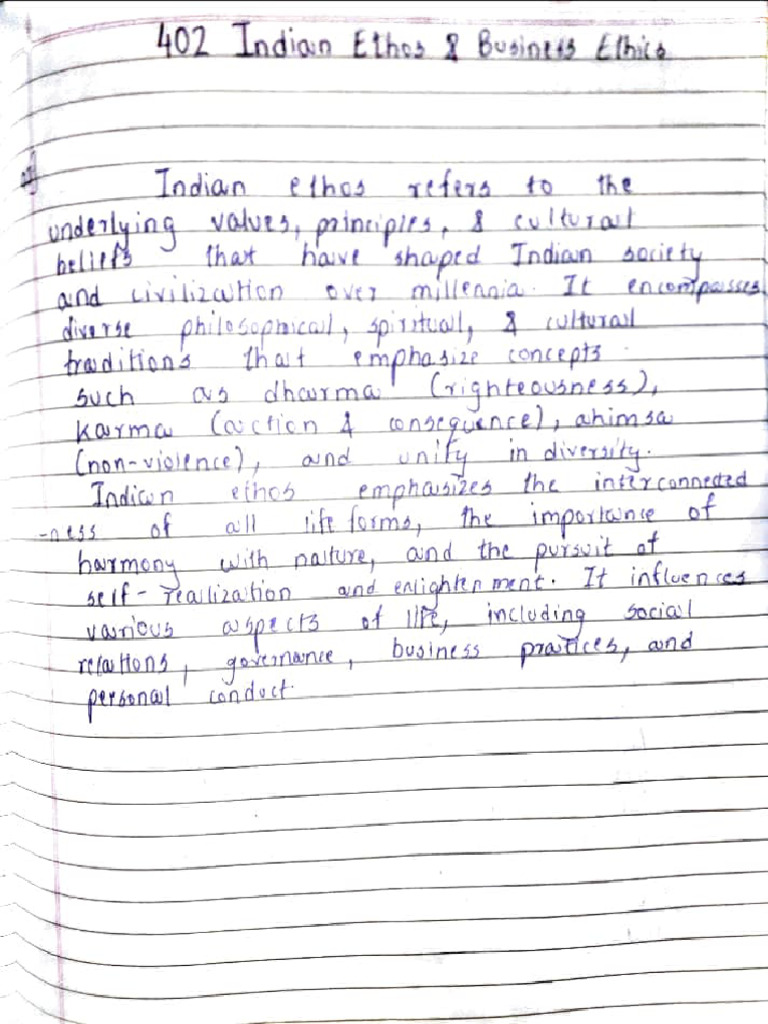 402 Indian Ethos | PDF