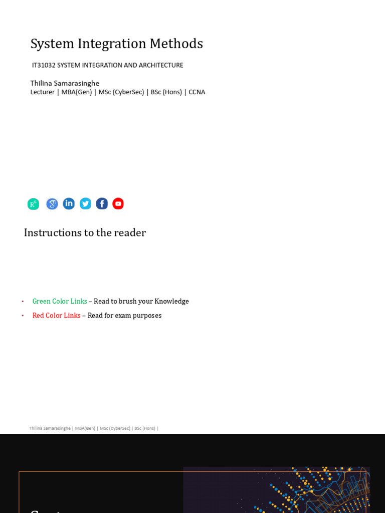 Lesson 04 - System Integration Methods | PDF | Computing | Systems Architecture