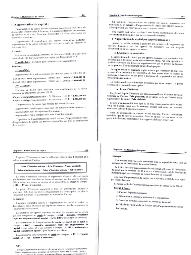 Augmentation de Capital 2 | PDF