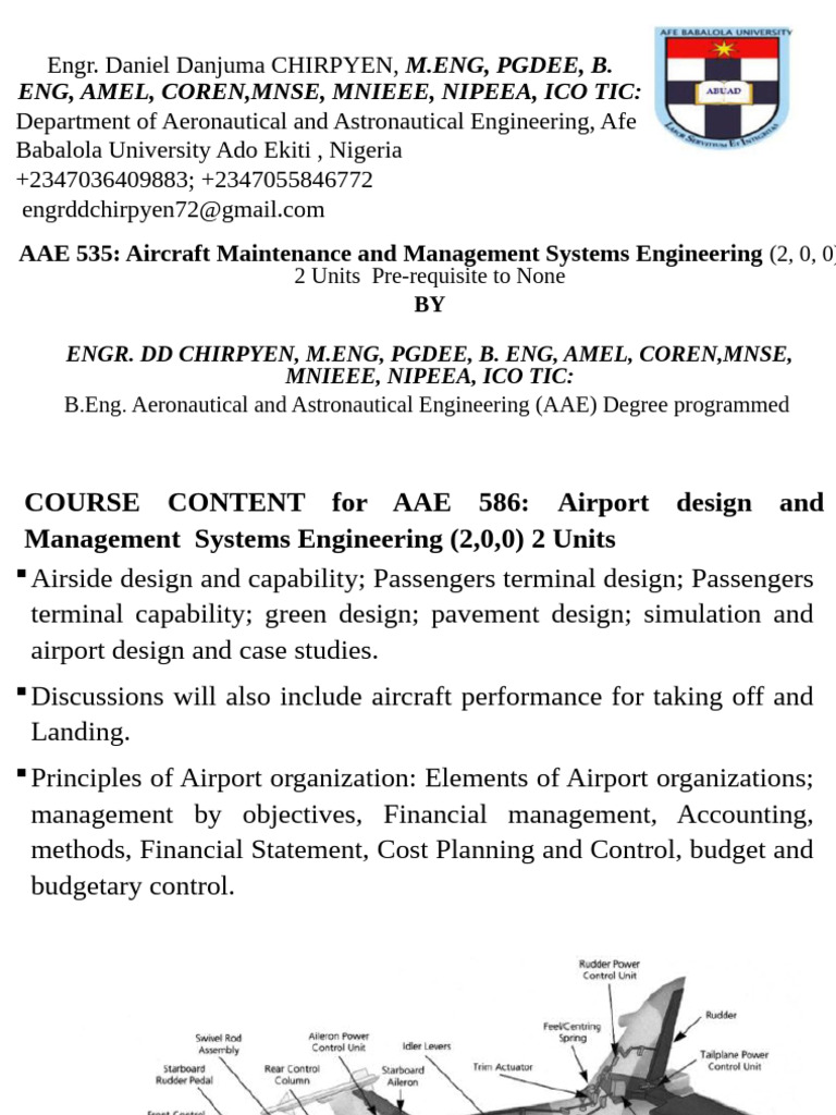 AAE 535 Aircraft Maintenance and Management | PDF | Reliability ...