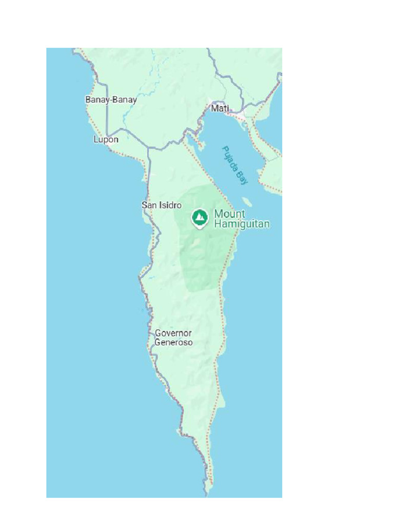 Map of Governor Generoso | PDF