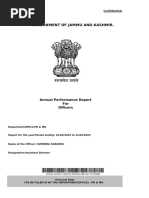 APR Format For Non Gazetted | PDF