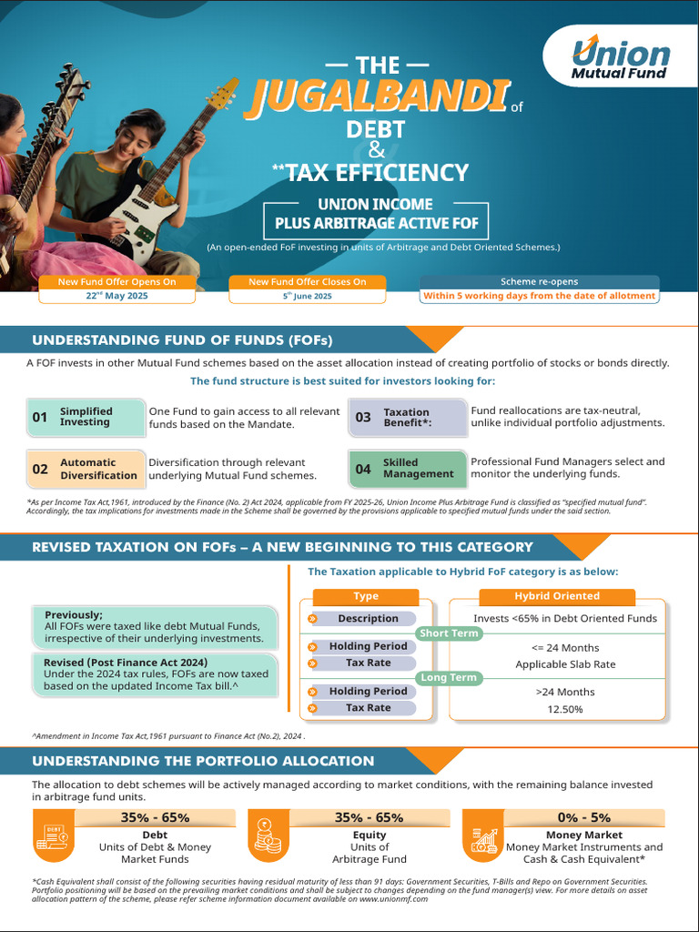 Union Income Plus Arbitrage Active FOF - Leaflet | PDF | Investment ...