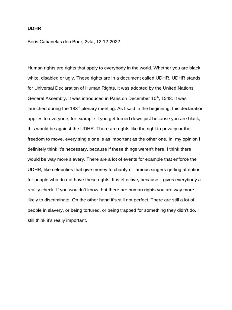 UDHR | PDF