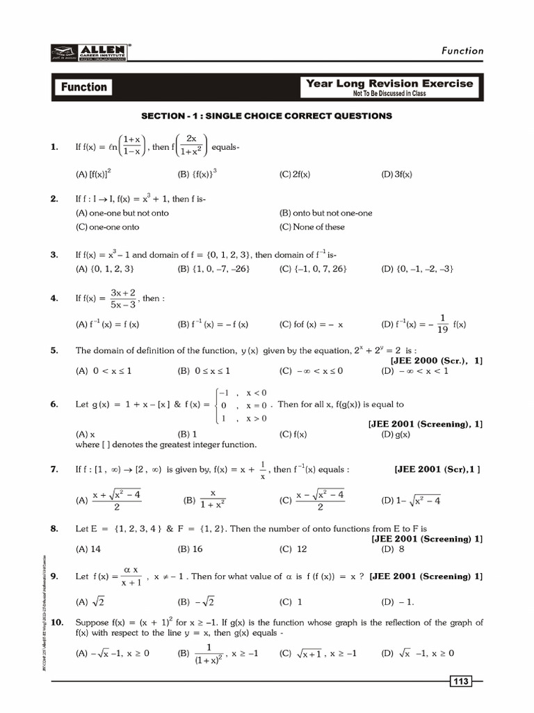Function Itf Twelth-1 | PDF