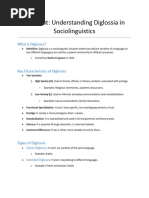 Understanding Diglossia Ferguson S Legacy Pdf Linguistics Human