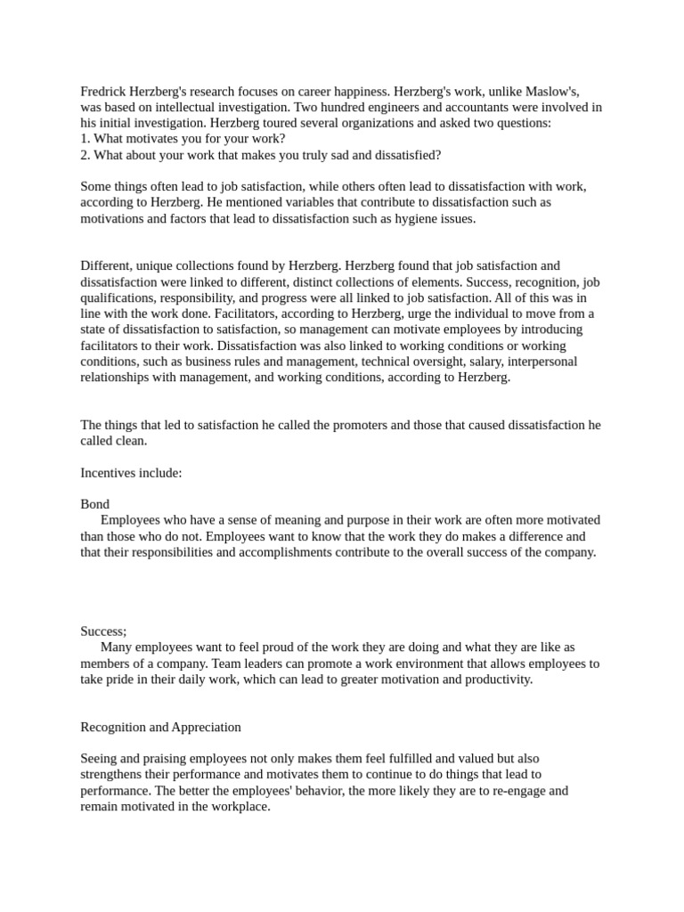 Employee Motivation Assgn 2 Revised | PDF | Job Satisfaction | Motivational