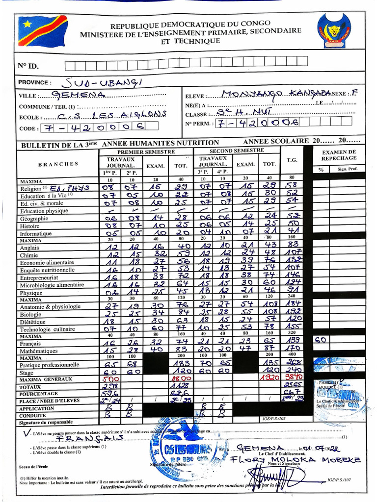 Dossier SULAMITE MONYANGO | PDF