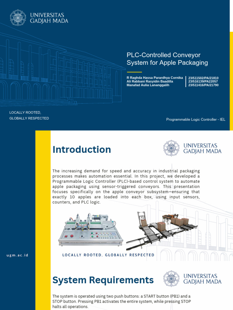 PLC-Controlled Conveyor System For Apple Packaging - 20250521 - 160119 - 0000 | PDF ...