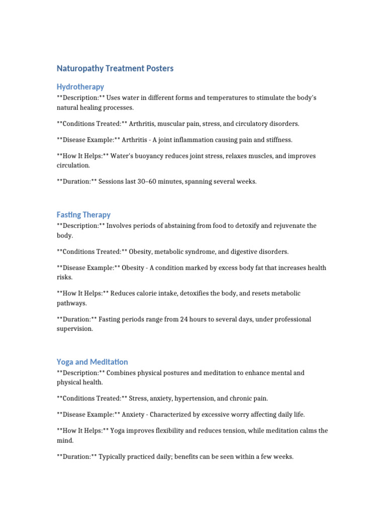 Naturopathy_Treatment_Posters | PDF