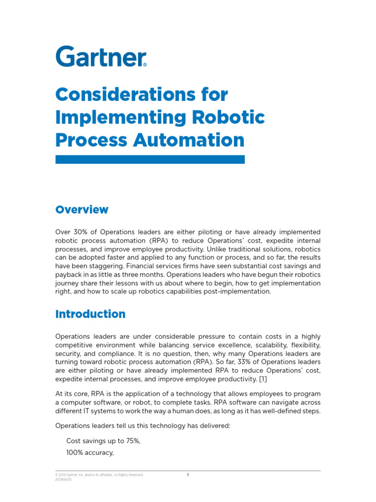 considerations-for-implementing-robotic-process-automation | PDF | Business | Computing