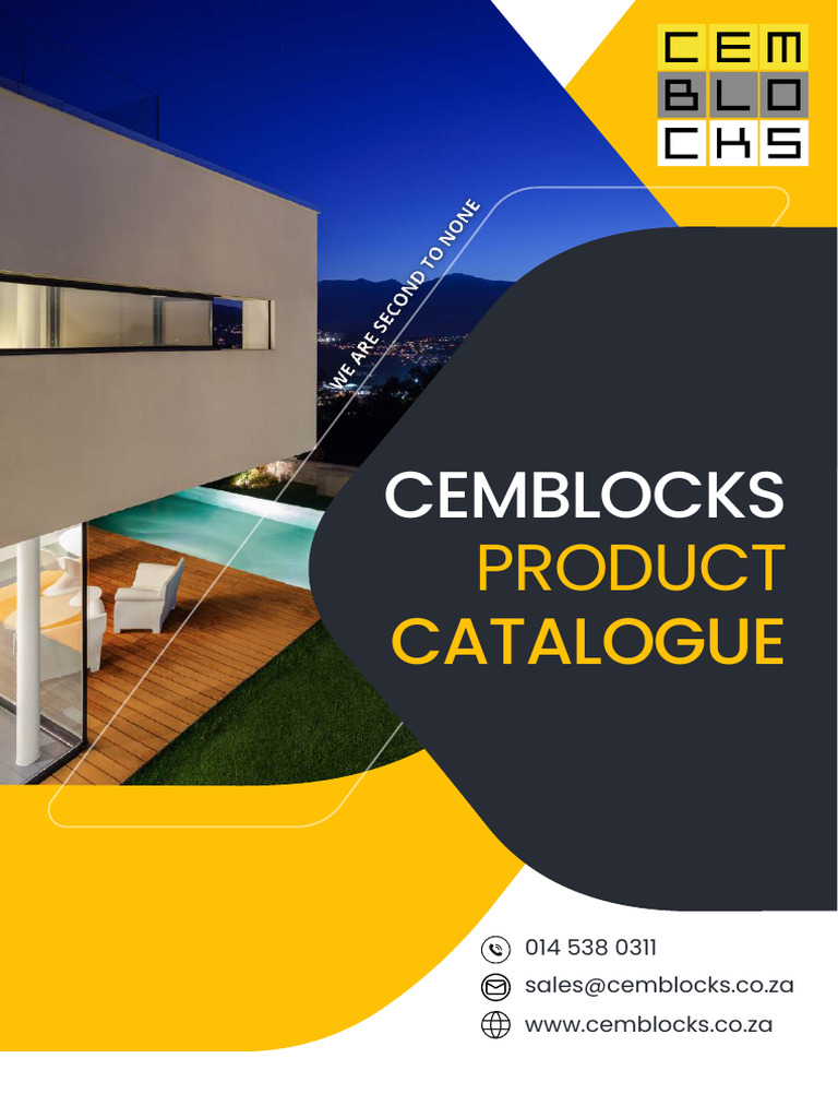 Cemblocks Product Catalogue 2024 Document | PDF | Brick | Concrete