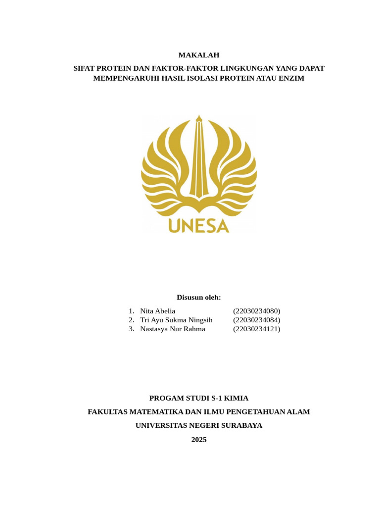 Makalah Enzim Bromelain Nanas - Uts | PDF