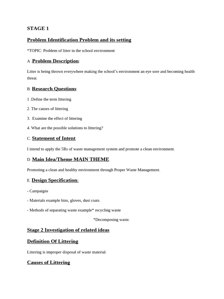 Grade 7 HBC S&T Project | PDF | Waste Management | Waste