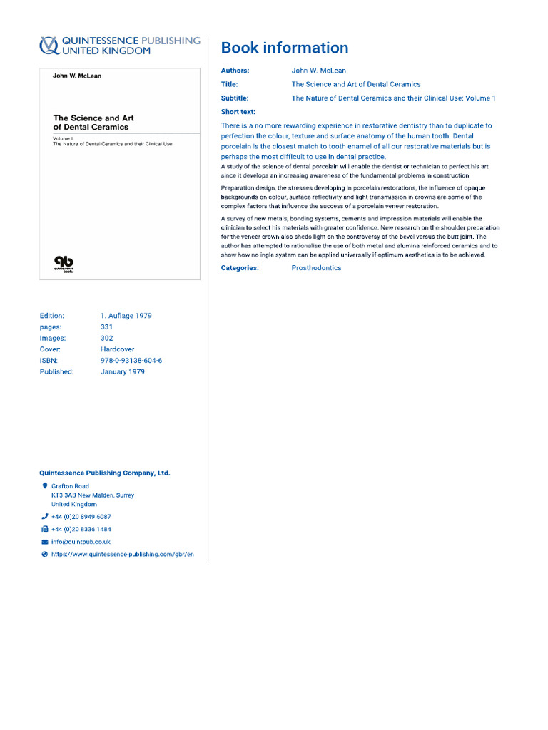 Quintessence Product Download 814539 | PDF