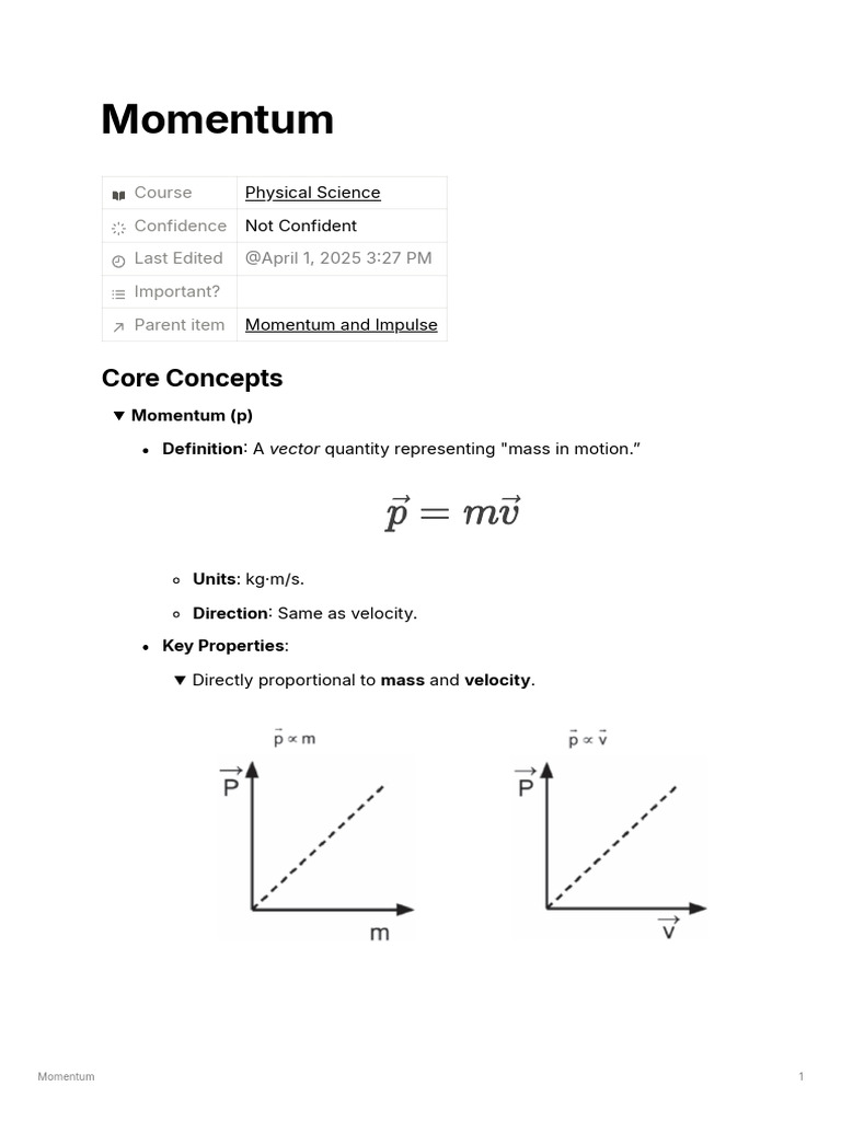 Momentum | PDF | Momentum | Force