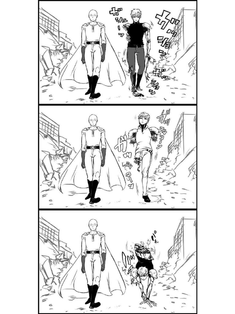 Saitama, Genos, Battles, Broken, Walking, Comic | PDF