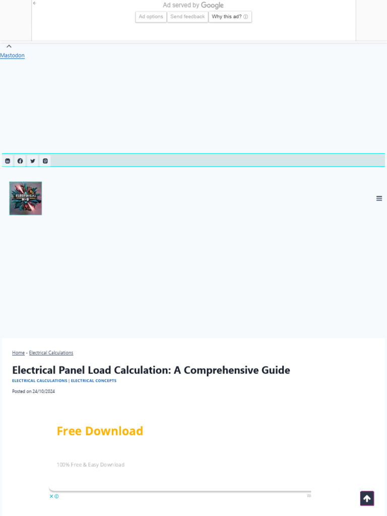 Electrical Panel Load Calculation - A Comprehensive Guide - Electrical ...