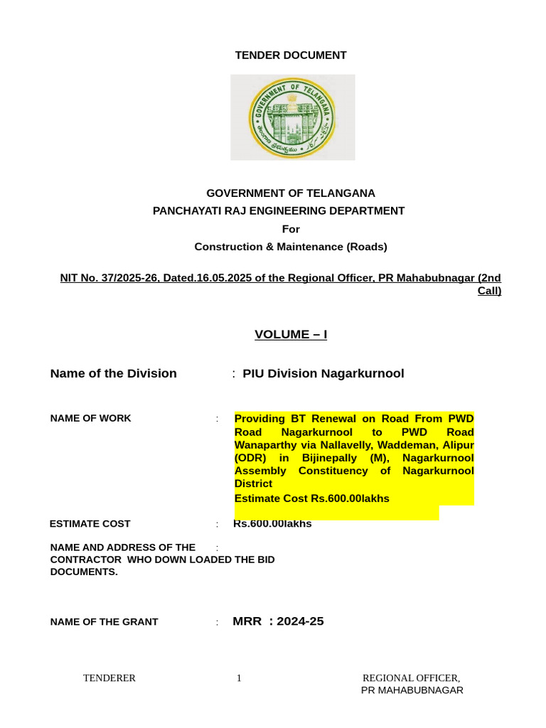 NIT 37 SBD Bijinepally | PDF | Concrete | Credit Card