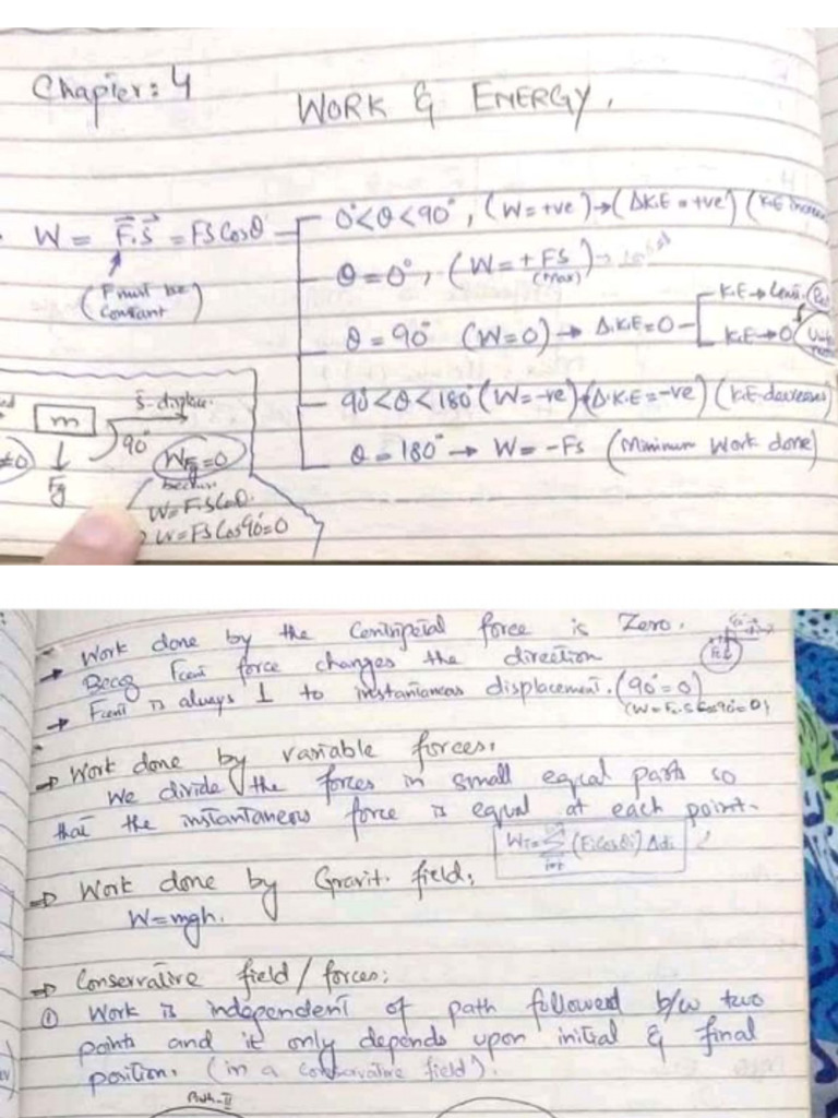 CH 4 Work and Energy by Sir Izhar PDF | PDF