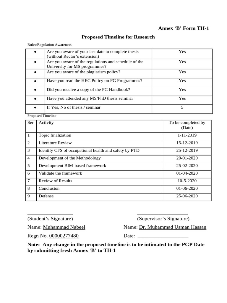 Form TH1(Amended) | PDF