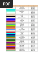 Tabel Cod Culori | PDF | Nature