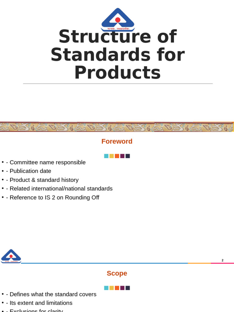 1.Structure of Standards | PDF