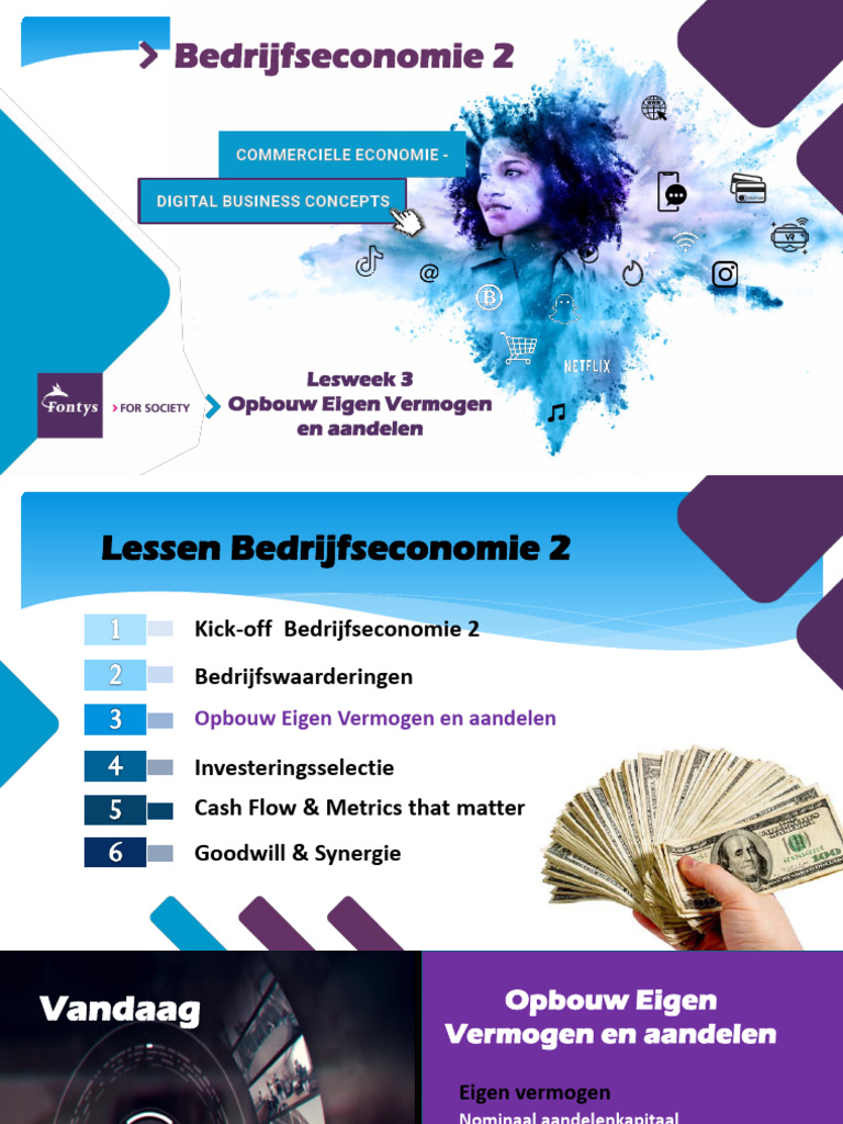 03 DBC 2324 Bedrijfseconomie 2 Lesweek 3 | PDF