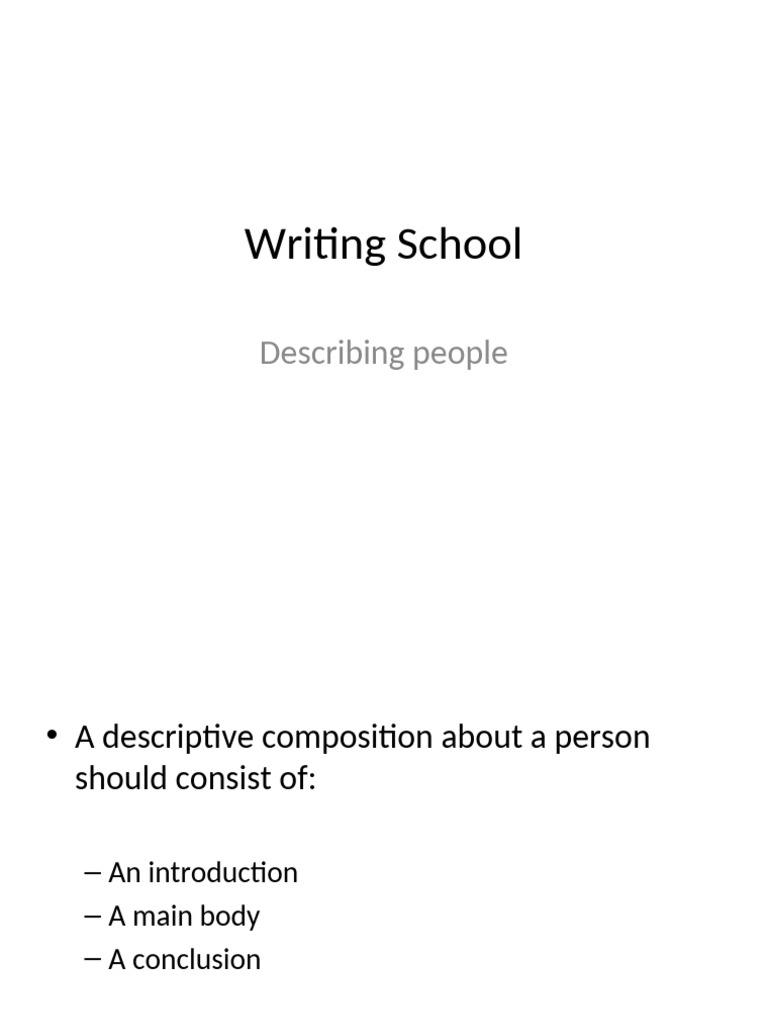 Guide to Descriptive Writing About People | PDF | Hair