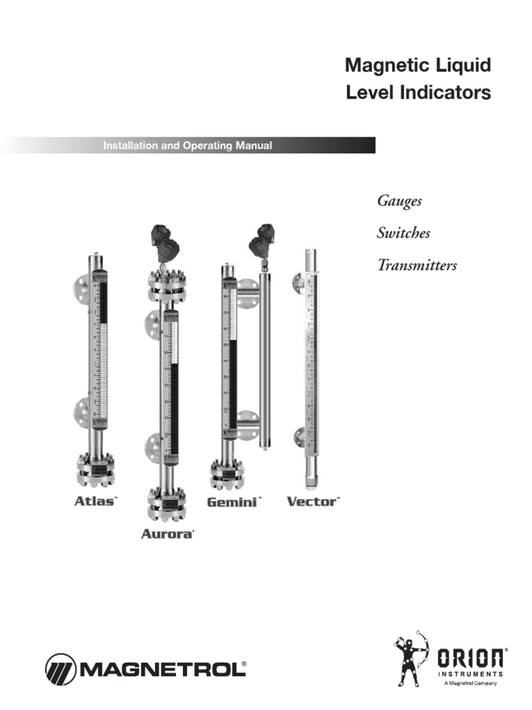 46638.7 Magnetic Liquid Level Indicators Io 249-10 | PDF | Electrical ...