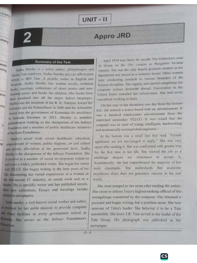 Unit 2 Questions and Answers | PDF