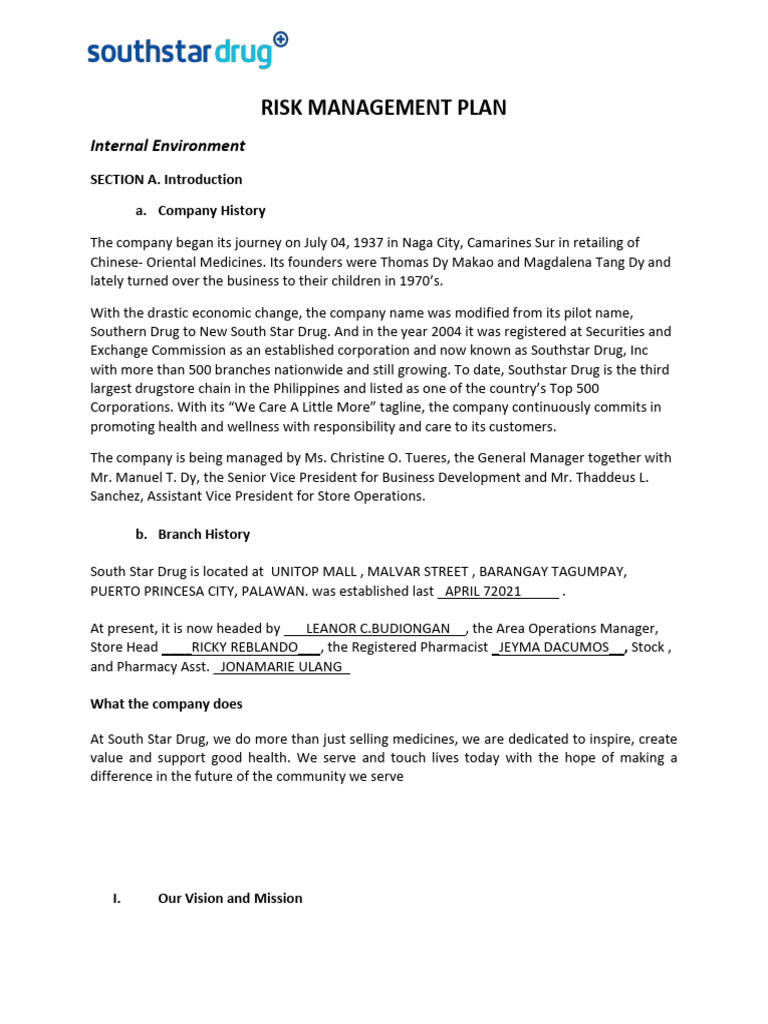 Annex I - Risk Management Plan | PDF | Pharmacy | Pharmacovigilance