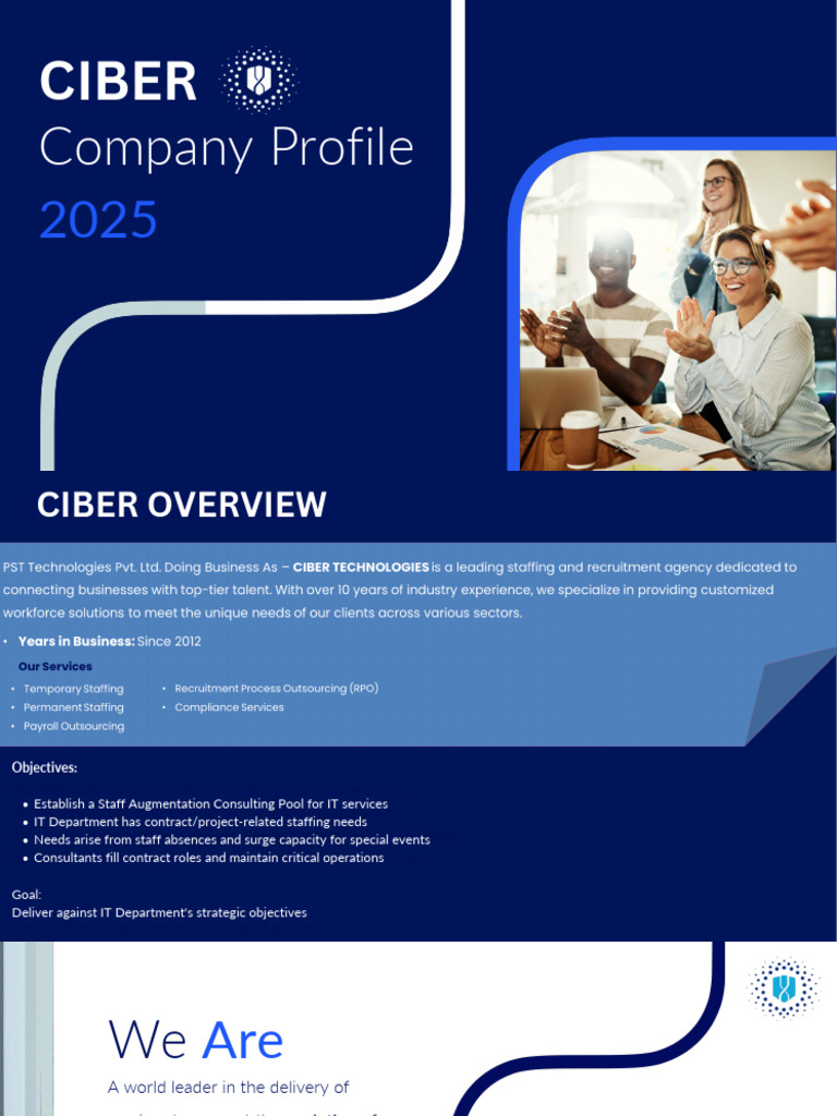 CIBER Company Profile 2025 | PDF | Consultant | Recruitment