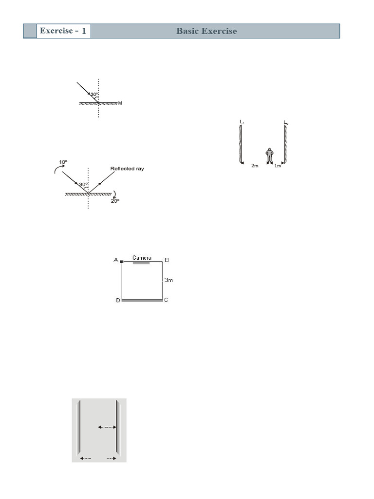 Ray Optics Basic and JEE Advance Module | PDF | Refraction | Optics