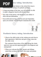 Pediatric History Taking Guide | PDF | Medical Diagnosis | Childbirth