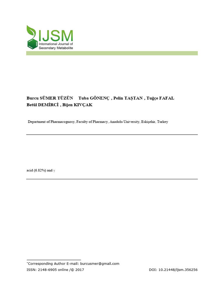 2017 Essential Oil and Fatty Acid Compos | PDF | Gas Chromatography | Polyunsaturated Fat