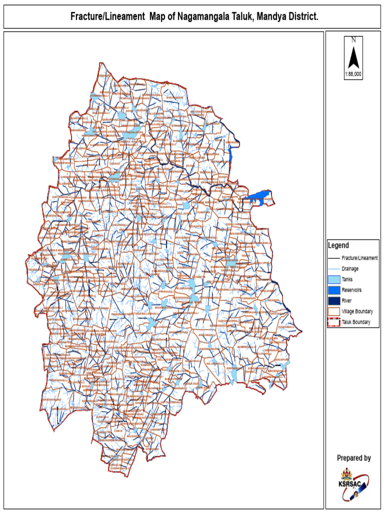 Nagamangala Taluk Lineament Map | PDF