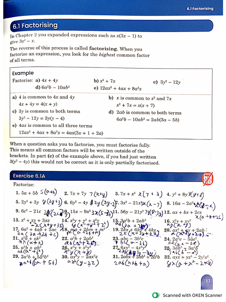 Chapter 6 Maths Quadratic | PDF