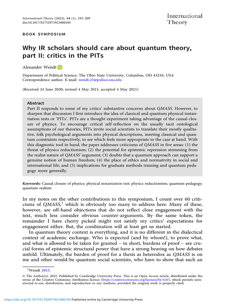 why-ir-scholars-should-care-about-quantum-theory-part-ii-critics-in-the ...