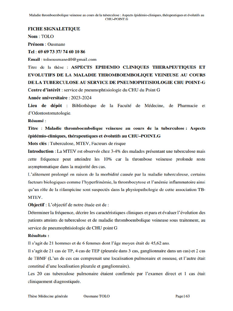 Fiche Signalétique | PDF