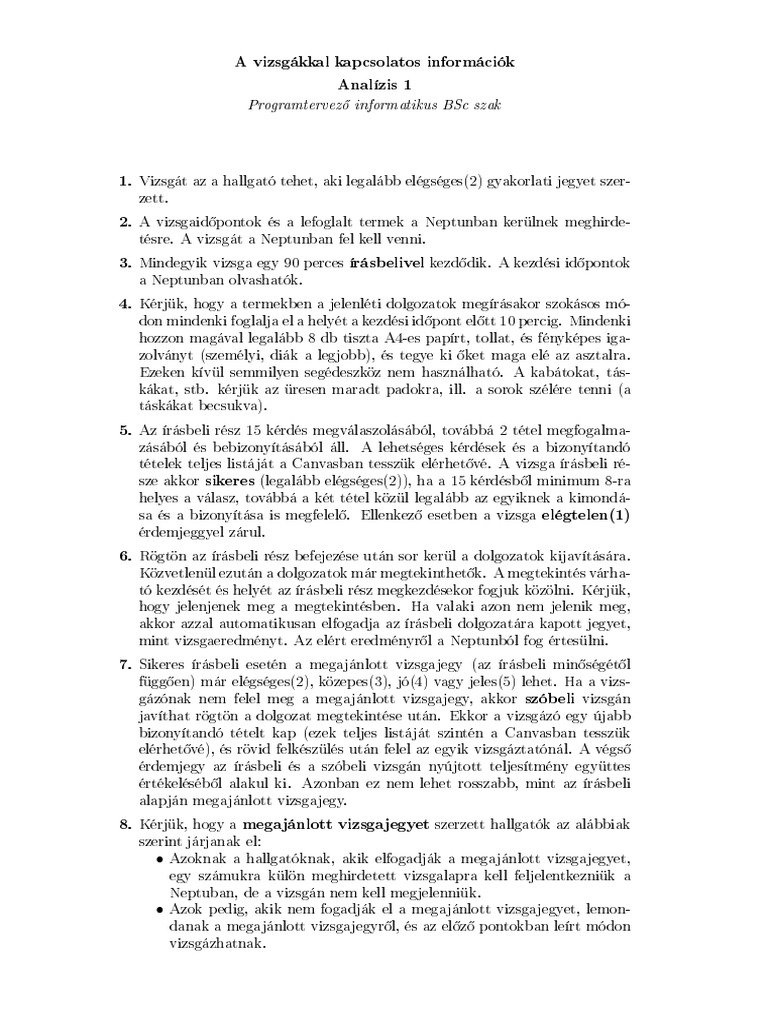 An1-Vizsgak-Inform | PDF