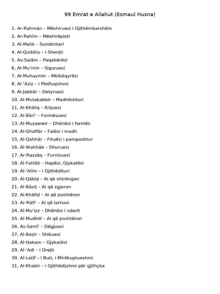 99_Emrat_e_Allahut | PDF