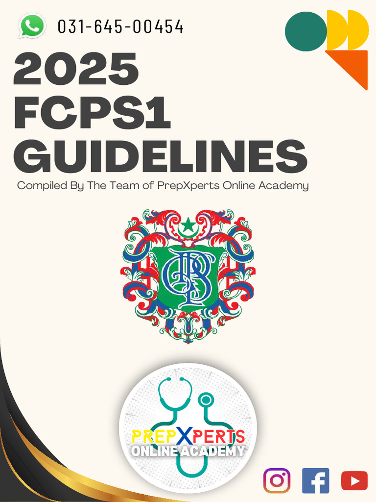 Updated FCPS1 Guidelines PrepXperts | PDF | Bacteria | Pathology