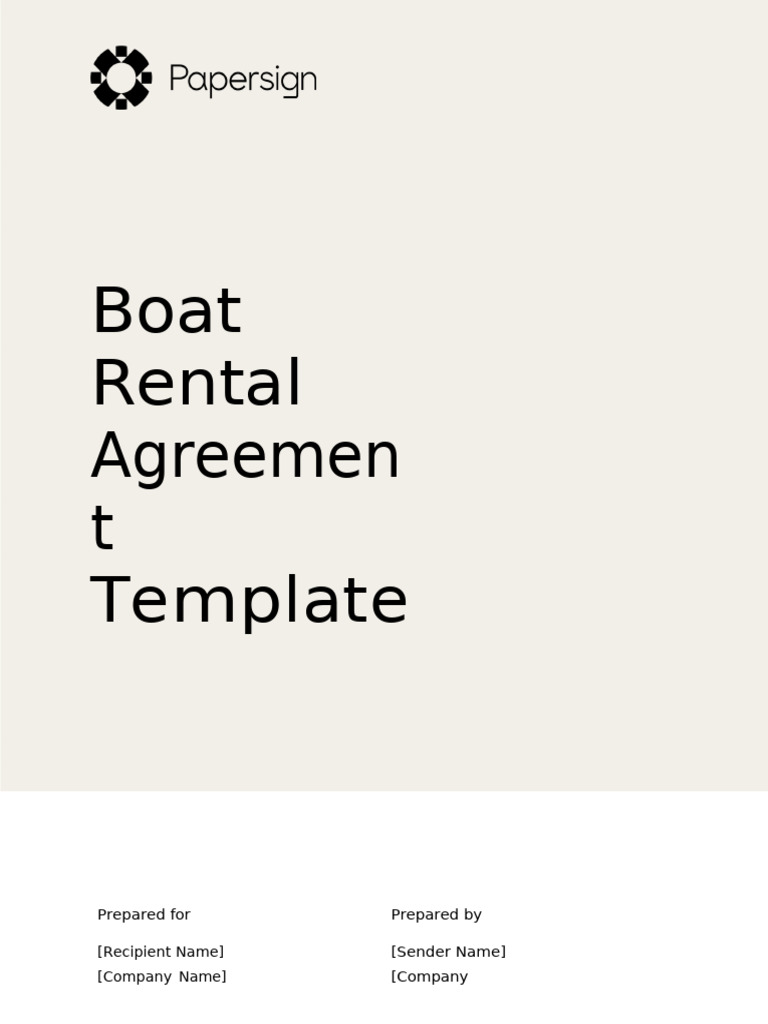 Boat Rental Agreement Template | PDF | Indemnity | Liability Insurance